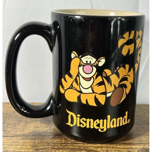 Disney | Dining | Disneyland Tigger Coffee Mug Black Winnie The Pooh ...